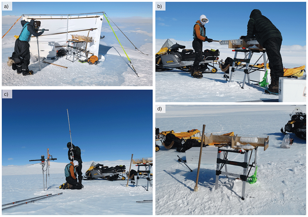 Initial survey of blue ice areas for the... | Open Research Europe